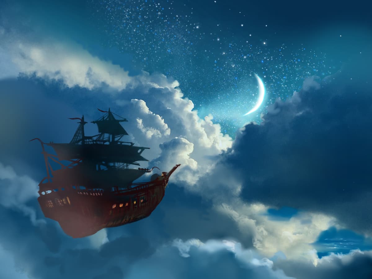 Peter Pan Schiff Mond