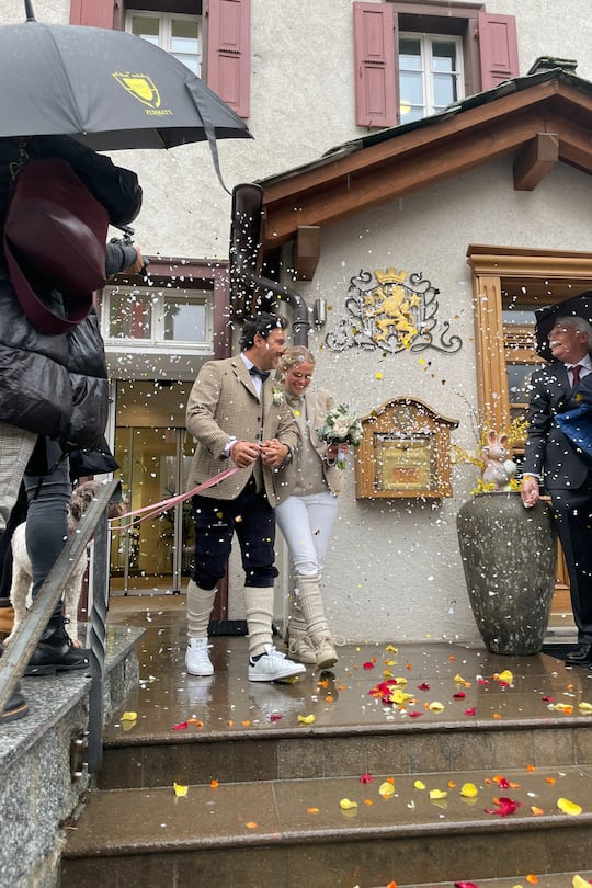 SRF-Moderator Salar Bahrampoori und Barbara Ruijs haben geheiratet – Fotos der Hochzeit ...